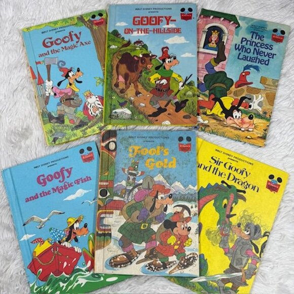 Walt Disney | Other | Vintage Set Of 6 Disney Goofy Childrens Books ...